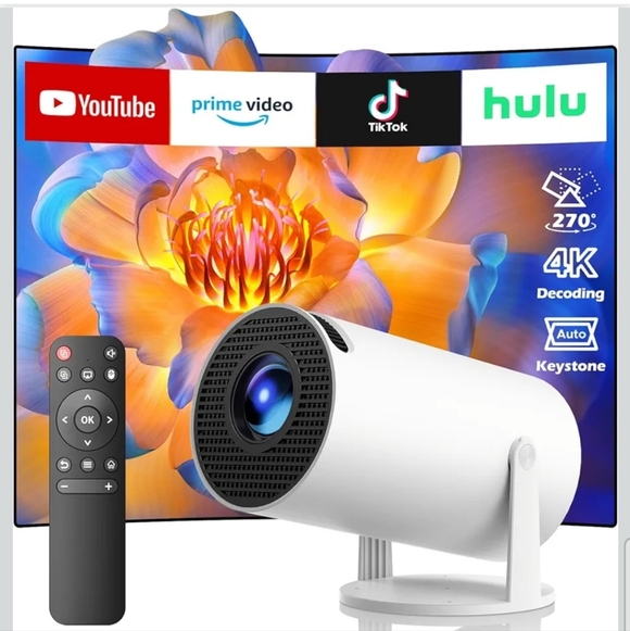 Cameras, Photo & Video | White 4k Projector With Remote | Poshmark